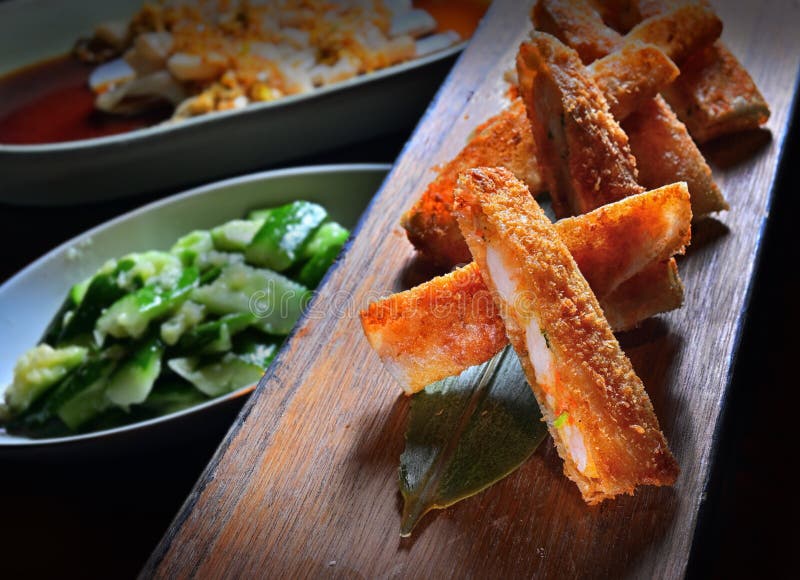 Deep Fried Shrimp Puffy Nugget Stock Photo - Image of seafood ...