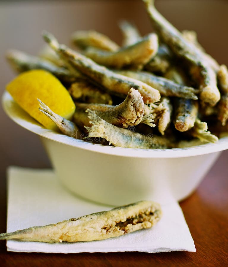 Deep Fried Small Fish stock photo. Image of focus, appetizer - 56438188