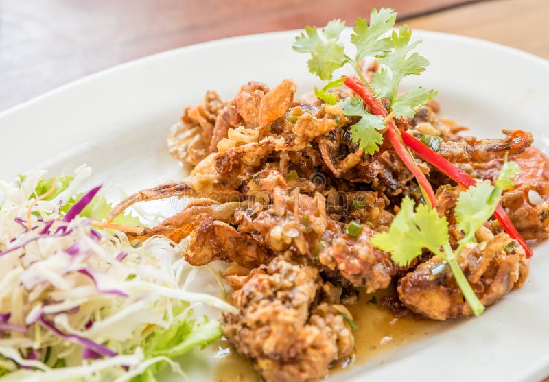 Deep fried soft shell crab stock photo. Image of dish - 70986258