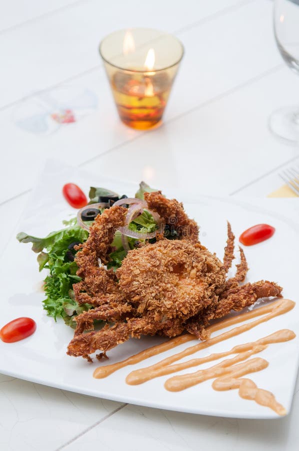 Deep Fried Soft Shell Crab stock photo. Image of deep - 99825020