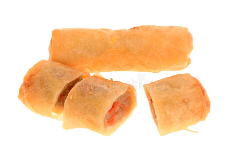 Deep Fried Spring Rolls stock photo. Image of fried, crispy - 55729582