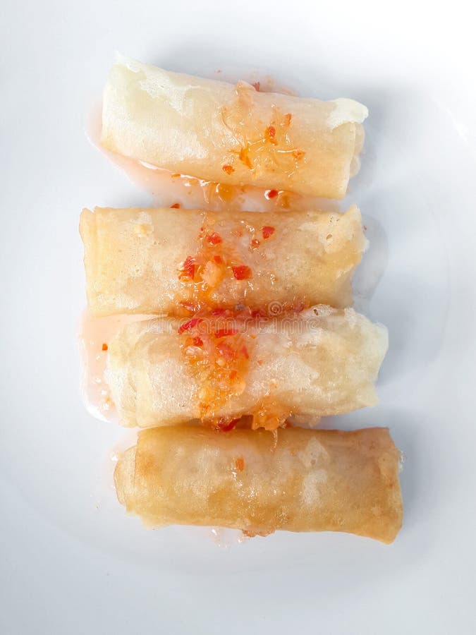 Deep Fried Spring Rolls Food Stock Image - Image of dumpling, crispy ...