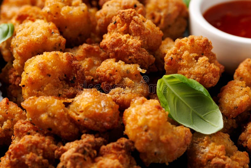 Deep Fried Squids, Seafood with Dipping Sauce Stock Photo - Image of ...