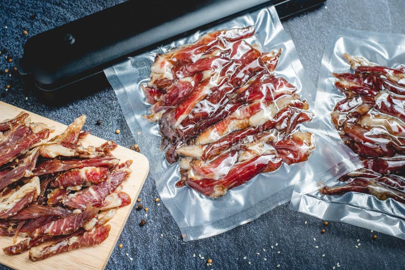 Deep Fried Sun-dried Pork Moo Dad Deaw, Thai Food Stock Image - Image ...