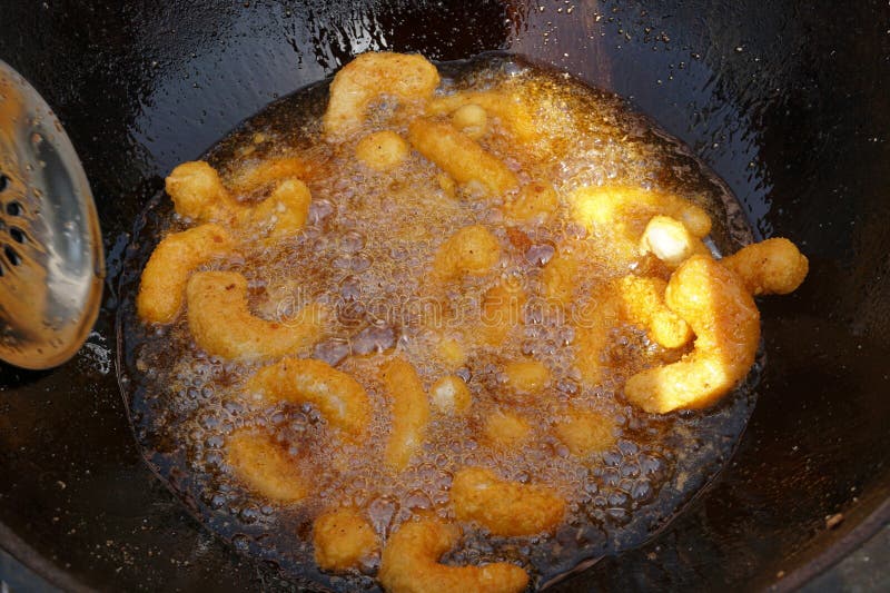 Deep-fried Surimi. Fried Crab Claws Stock Photo - Image of closeup ...