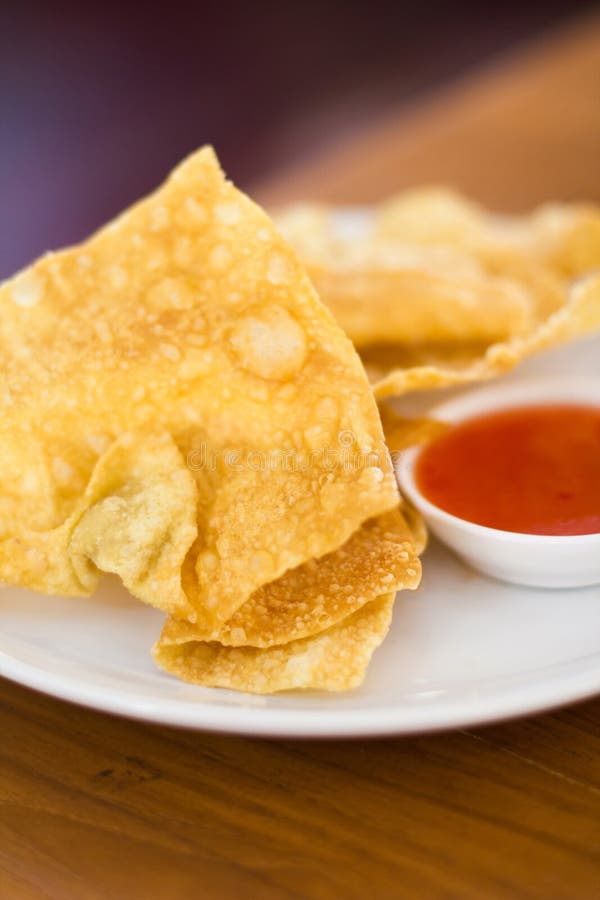 Deep Fried Wonton stock image. Image of dinner, pork - 27378107