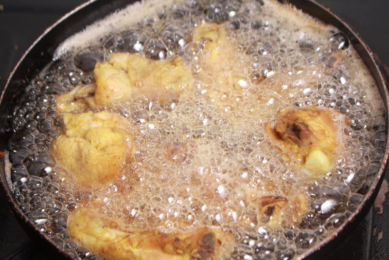 Deep Frying Chicken stock image. Image of gourmet, cholesterol - 67872711