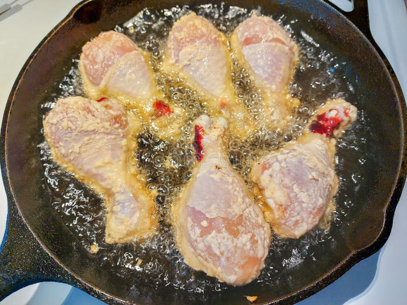 Deep Frying Chicken stock photo. Image of deep, wrought - 247353364