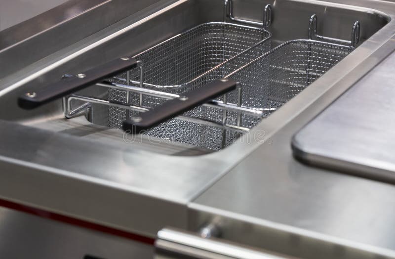 Deep Frying Surface for Cooking Stock Image - Image of busy, fast ...