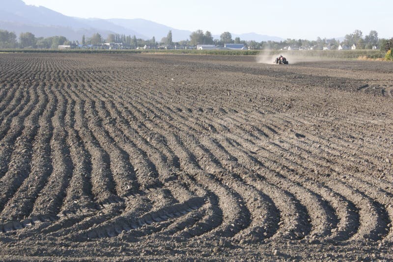 Deep Furrows in Field stock photo. Image of dirt, acreage - 26965584