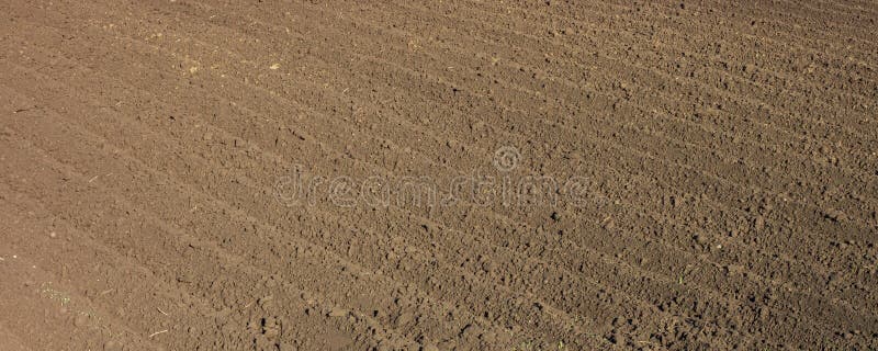 Deep Furrows in Field stock photo. Image of dirt, acreage - 26965584