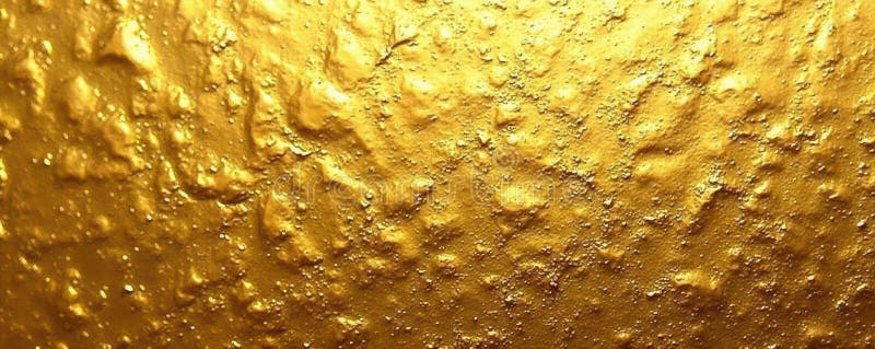 Deep Gold Foil, Fine Scratch Marks, Irregular Texture, Metallic ...