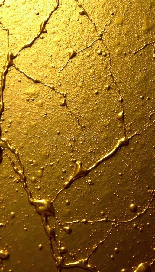 Deep Gold Foil, Heavily Scratched, Revealing Base , Shadow, High ...