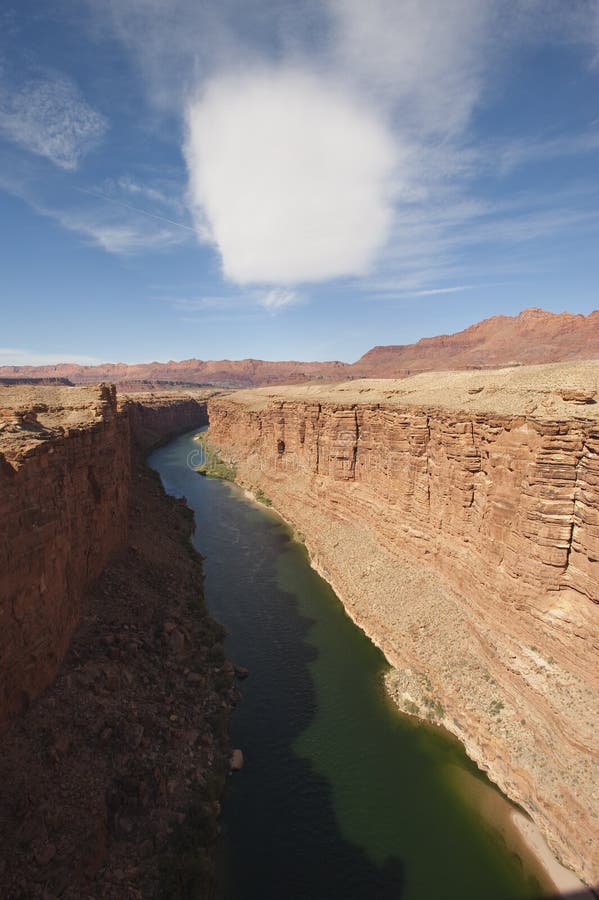 Colorado River Gorge, Flowing through the Desert. Stock Photo - Image ...