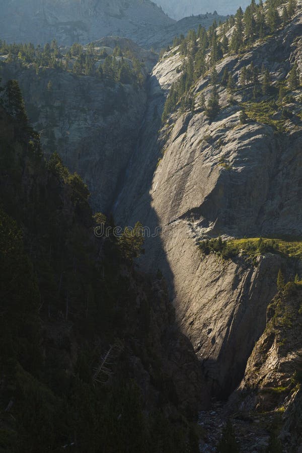 Deep Gorge Surrounded by Trees, Aragonese Pyrenees, Spain Stock Image ...