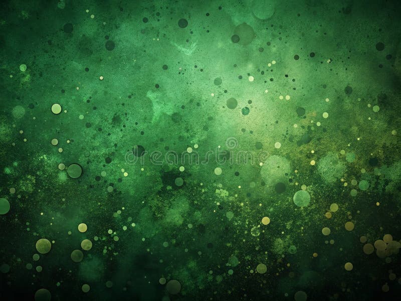 Deep Green Abstract Nature Background with Intriguing Dark Spots a ...