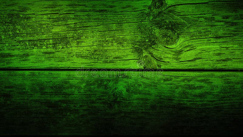 A Deep Green Gradient Over Natural Wood Grain Texture, Offering a Moody ...