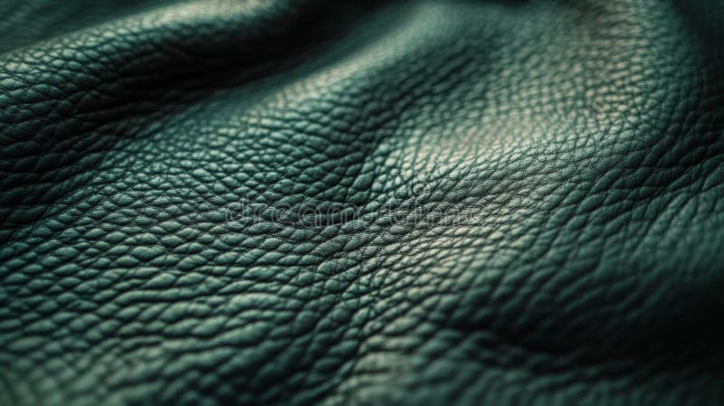 Deep Green Leather Texture Close Up View Stock Illustration ...