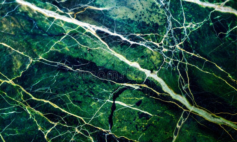 Deep Green Marble Texture with Intricate Veins. Stock Illustration ...