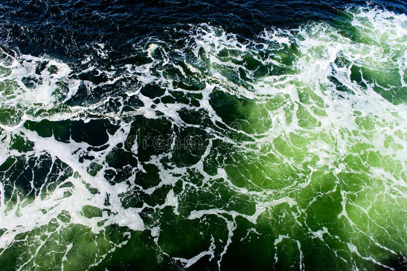 Deep Green Ominous Ocean Water Background Stock Image - Image of travel ...