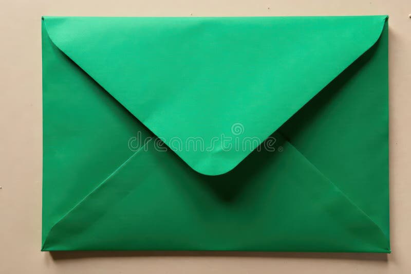 Deep Green Textured Paper Envelope, Ready for Mail , Craft, Minimal ...