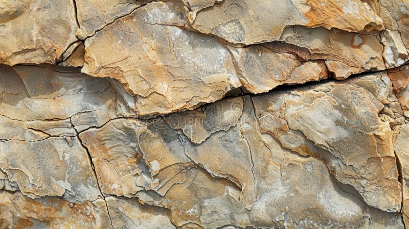 Deep Grooves and Fissures are Etched into the Surface of this Sandstone ...