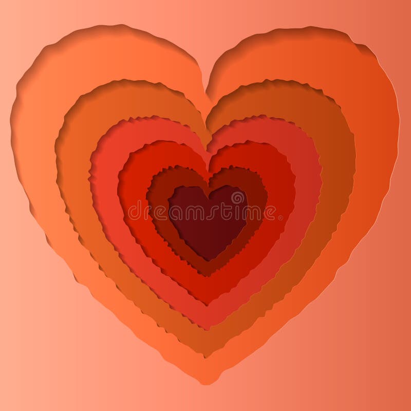 Deep Heart stock vector. Illustration of gift, depth - 238943951