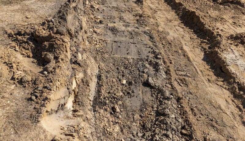 A Deep Hole in the Ground on the Site of Which a Highway Was Started ...