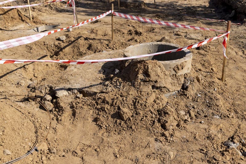 A Deep Hole in the Ground on the Site of Which a Highway Was Started ...