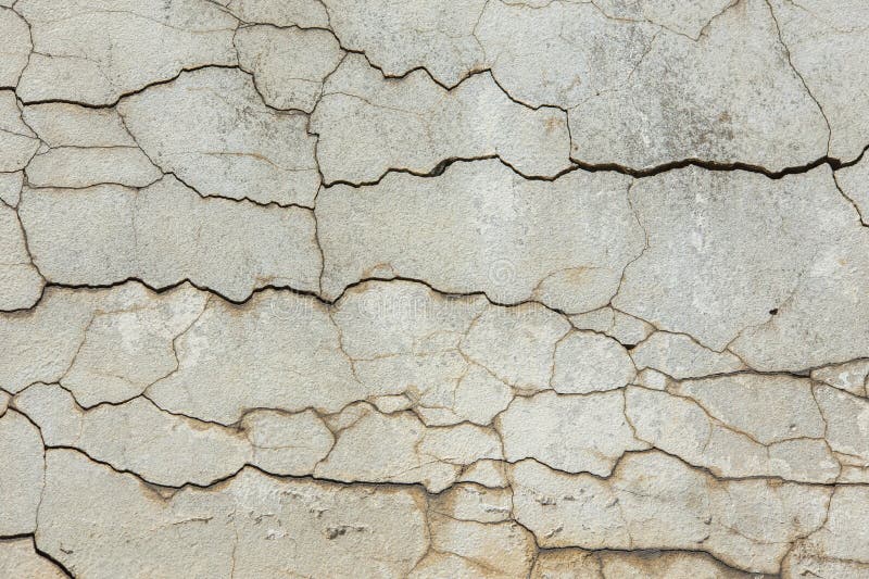 Deep Horizontal Cracks on Old Wall Plaster - Full-frame Texture and ...