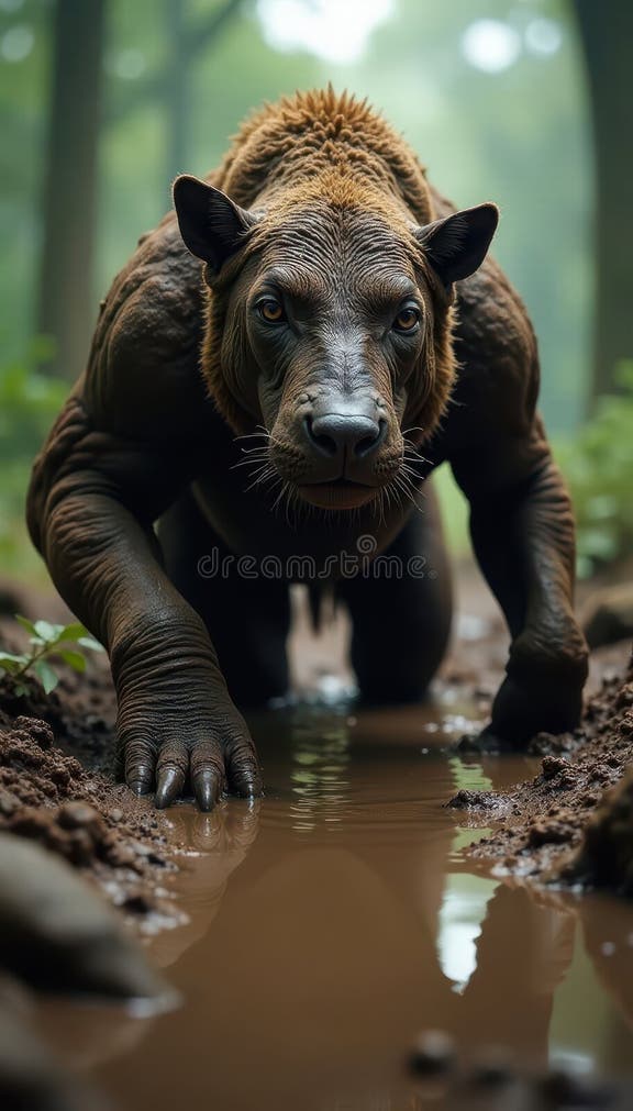 Deep Impression in Mud, Suggestive of Large Creature, Yeti, Beast ...