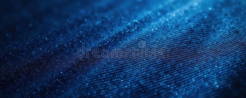 Deep Indigo Denim, Subtly Textured, Reflective Surface , Backdrop ...