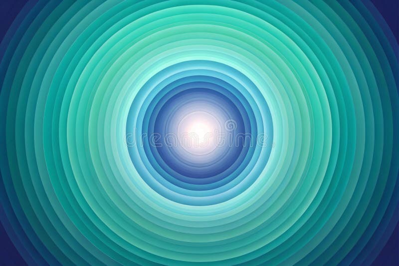 Deep Indigo To Cool Mint with Smooth Circular Gradient Core Stock ...