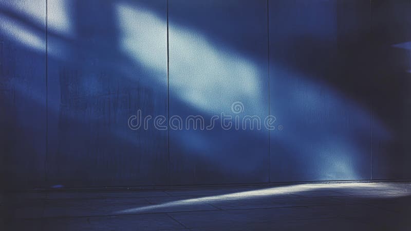 Deep Indigo Wall with Sunlit Shadows a Study in Texture Light and ...