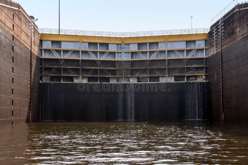 Deep Inside a Lock stock photo. Image of canal, transport - 55585276