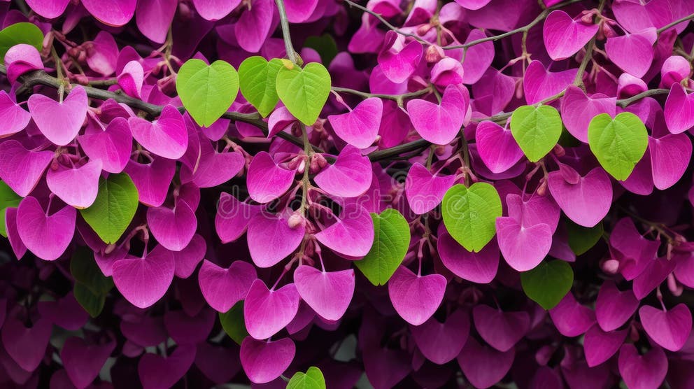 Deep judas tree stock illustration. Illustration of heshaped - 372183094