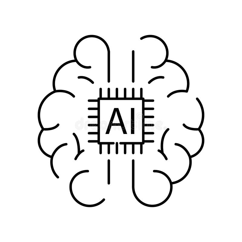 Deep Learning AI Linear Icon. Neural Network with Cogwheels. Thin Line ... Deep Learning AI Linear Icon. Neural Network with Cogwheels. Thin Line ...