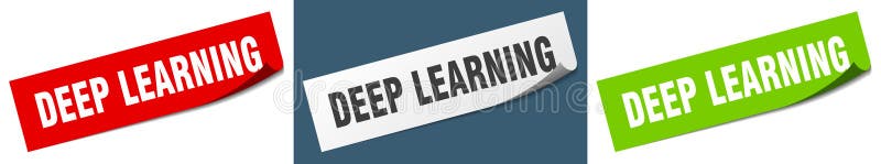 Deep Learning Banner. Deep Learning Speech Bubble Label Set. Stock ...