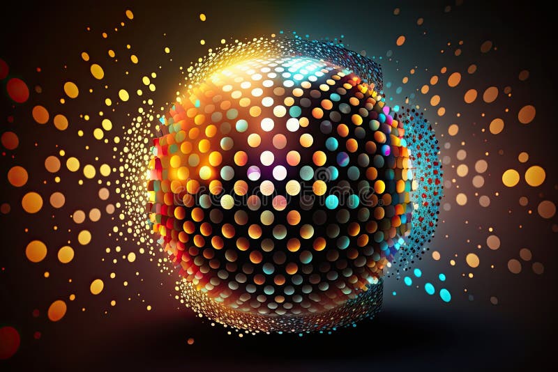 Deep Learning Big Data Algorithms Visualization For Business Science Technology Dots Clouds