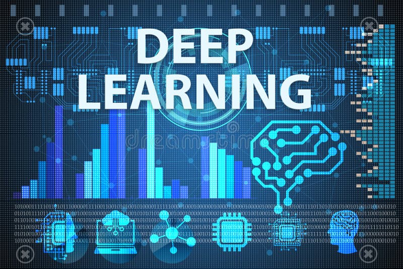 Deep Learning Concept of Artificial Intelligence Stock Illustration ...