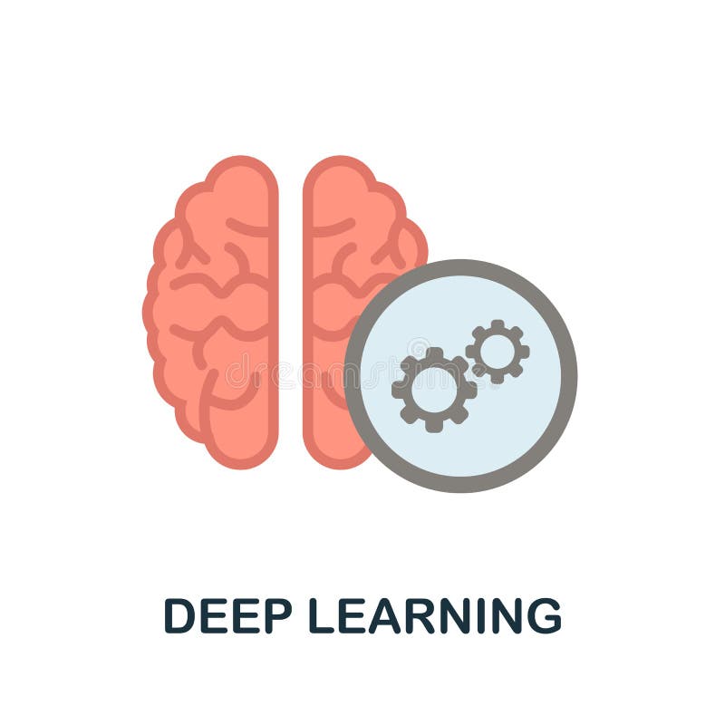 Deep Learning Icon from Artificial Intelligence Collection. Simple Line ...