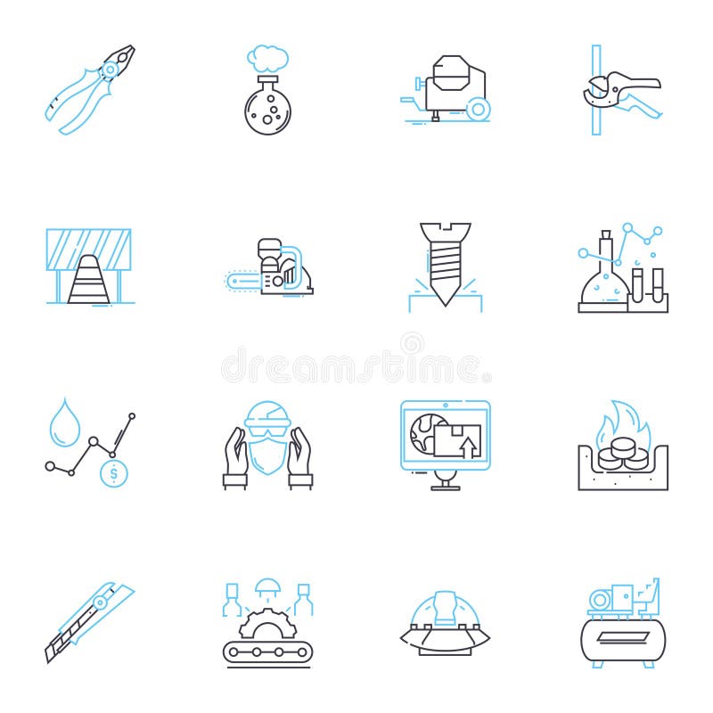 Deep Learning Linear Icons Set. Neural Nerks, Artificial Intelligence ...