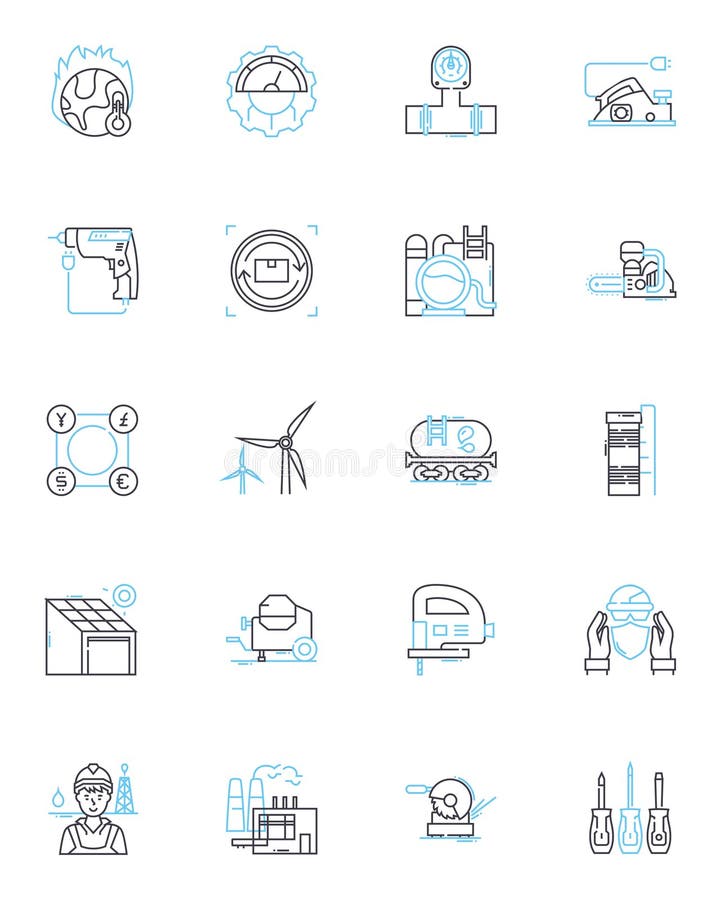 Deep Learning Linear Icons Set. Neural Nerks, Artificial Intelligence ...