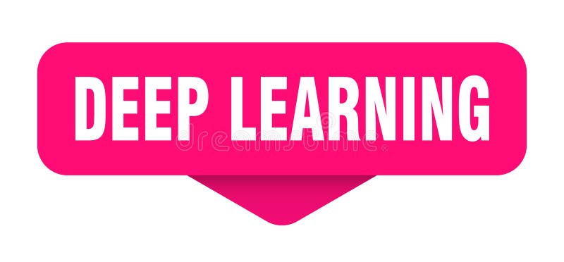 Deep Learning Sticker. Deep Learning Sign on Transparent Background ...