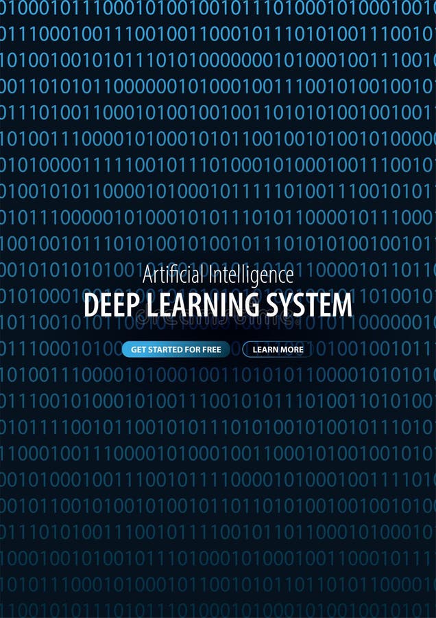 Set of Deep Learning System. Banner for Social Media. Vector ...