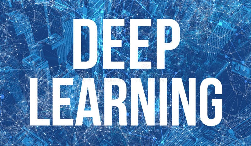 Deep Learning Theme with Abstract Cityscape Stock Photo - Image of tech ...