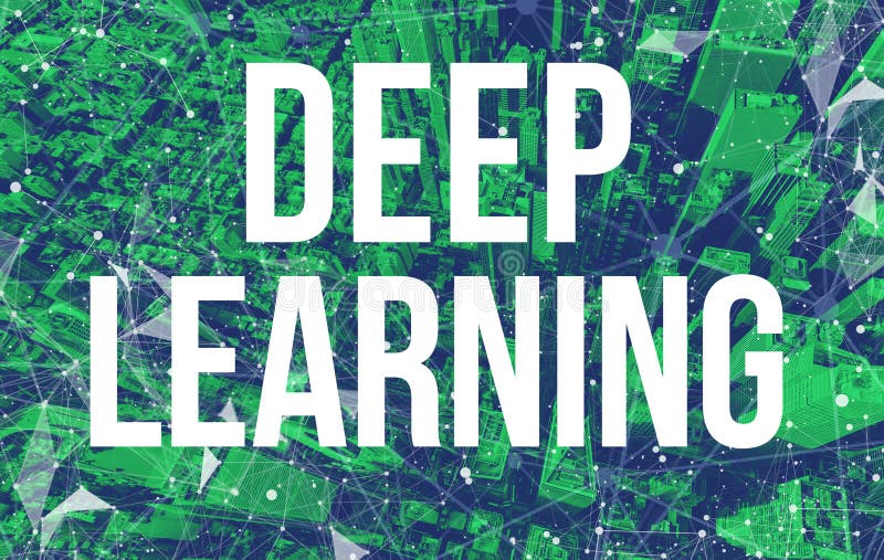 Machine Learning Theme with Abstract Network Patterns and Skyscrapers ...