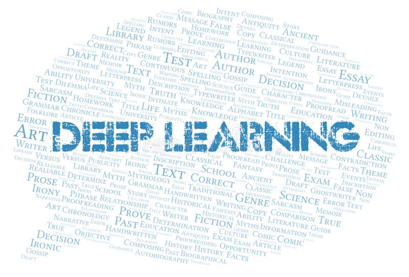 Learning Typography Word Cloud Create with the Text only Stock ...