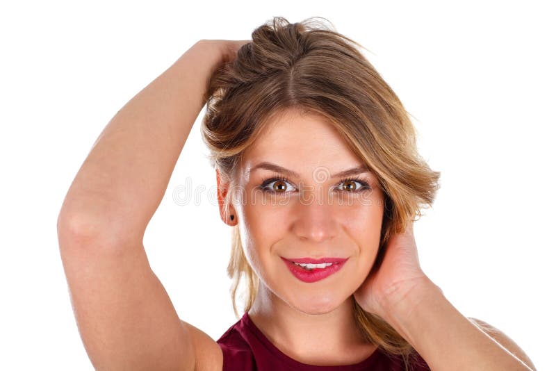 Deep look stock image. Image of confident, lips, exciting - 83612451