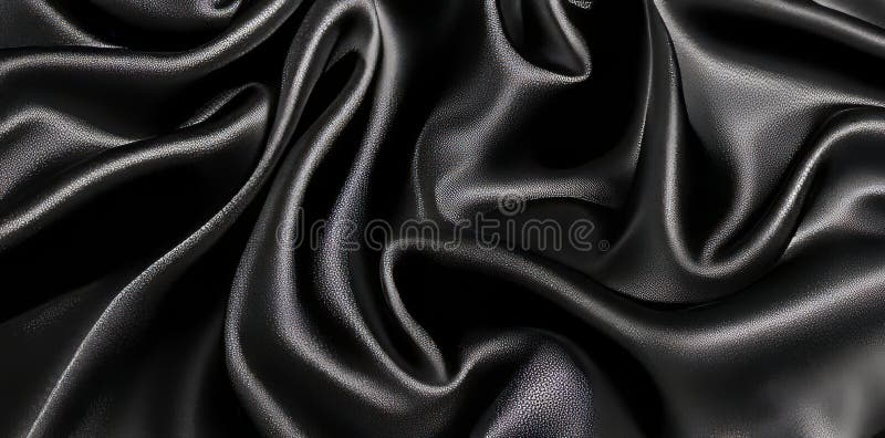 Deep Lustrous Black Silk Fabric Stock Photos - Free & Royalty-Free ...